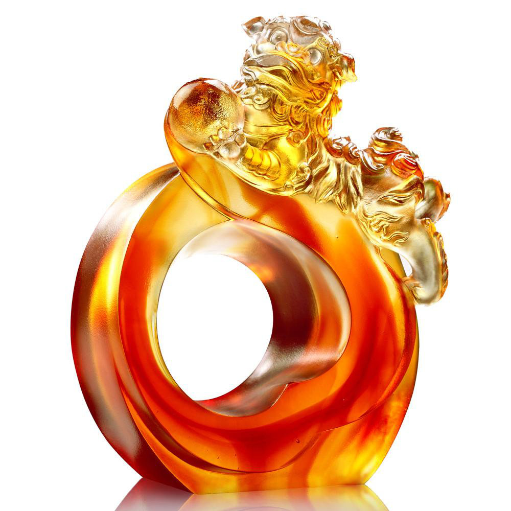LIULI Crystal Art Crystal Mythical Foo Dog | Wayfair