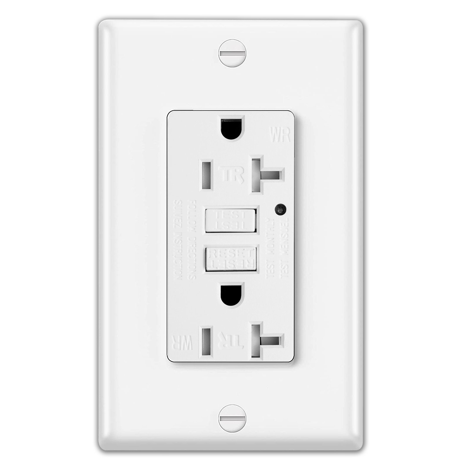 UCOMEN 20-Amp GFCI Tamper Resistant Single Outlet | Wayfair