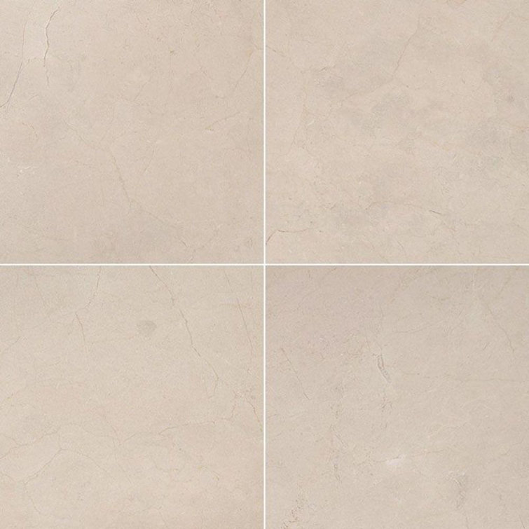 Tile & Mosaic Depot 12" x 12" Marble Marble Look Wall & Floor Tile ...
