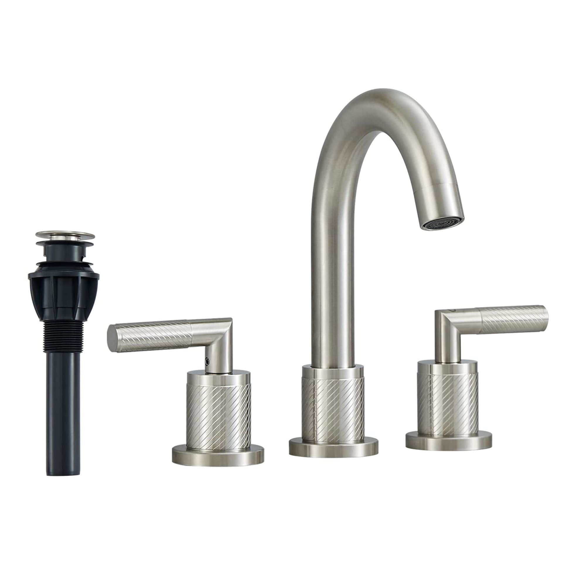 KIKO HOME Widespread Bathroom Faucet with Drain Assembly | Wayfair