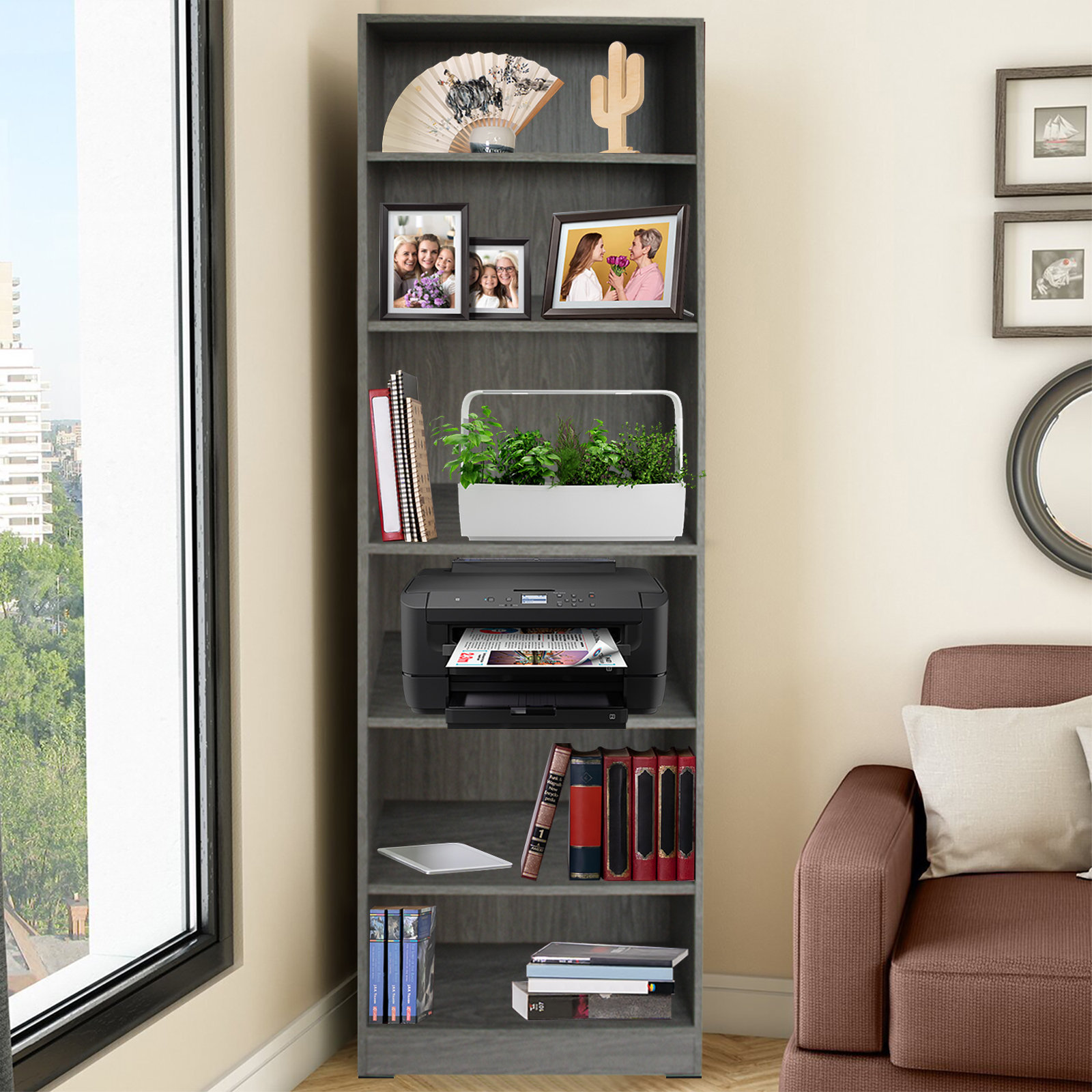 17 Stories Troche 180Cm H x 60Cm W Bookcase & Reviews | Wayfair.co.uk