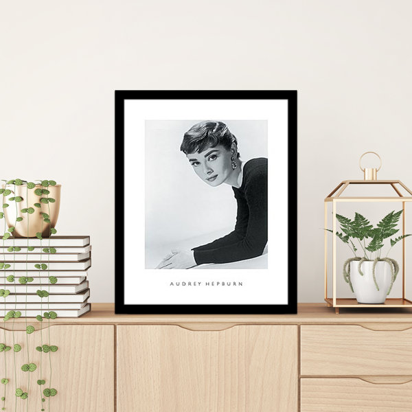 Wrought Studio Audrey Hepburn - Picture Frame Photograph | Wayfair