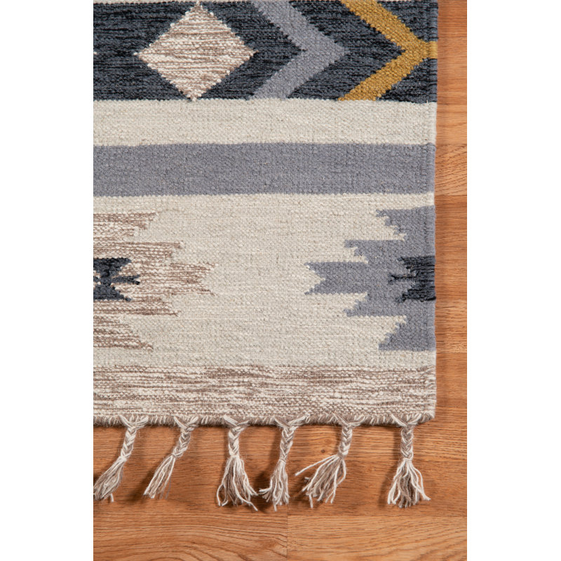 Loon Peak® Lavine Handmade Flatweave Wool Ivory Rug & Reviews | Wayfair