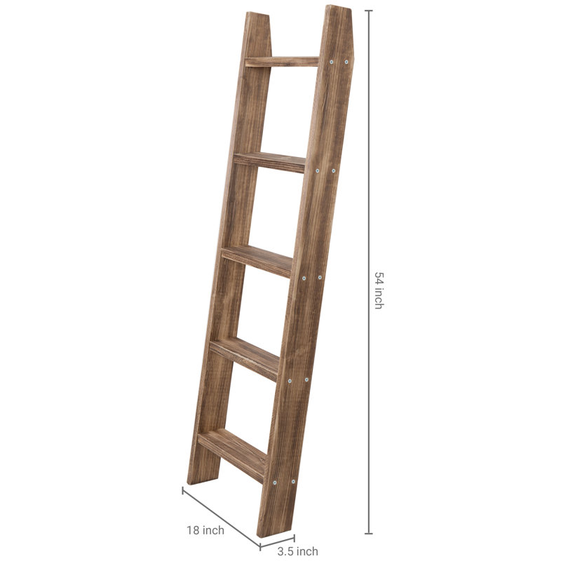 Gracie Oaks 54'' Solid Wood Blanket Ladder & Reviews | Wayfair