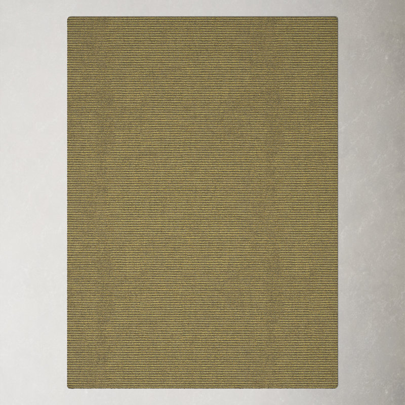 AllModern Crowe Handmade Hand Loomed Wool Sage Rug & Reviews | Wayfair