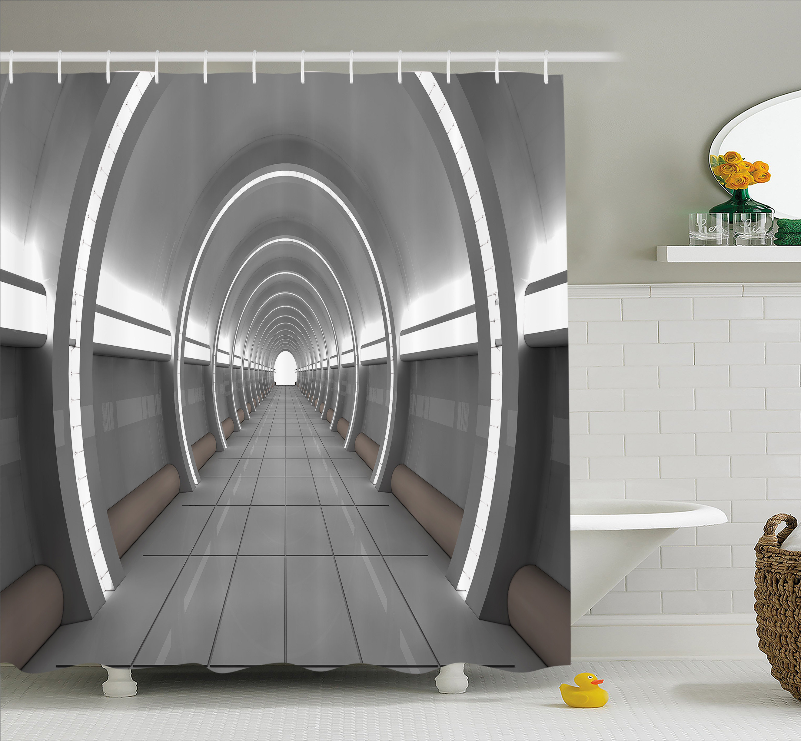 East Urban Home Outer Space Galactic Place with Oval Shaped Ceiling ...