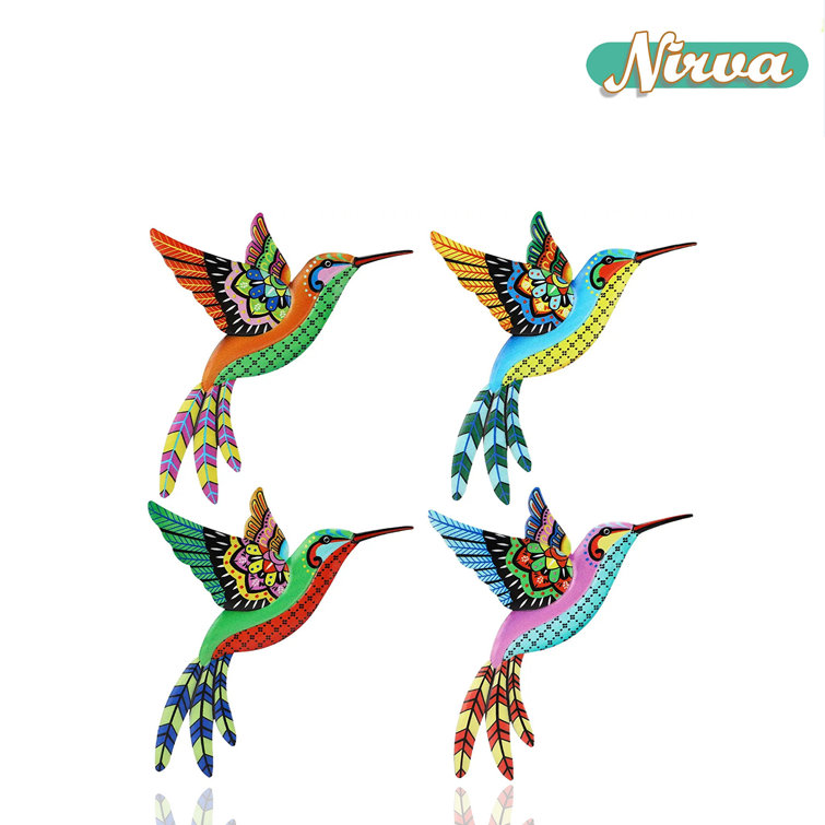 Nirva Vim Metal Hummingbird Set of 4 - Wayfair Canada