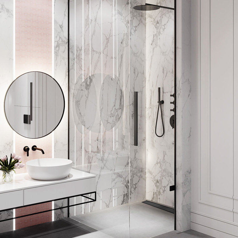 Interbath Linear Grid Shower Drain | Wayfair