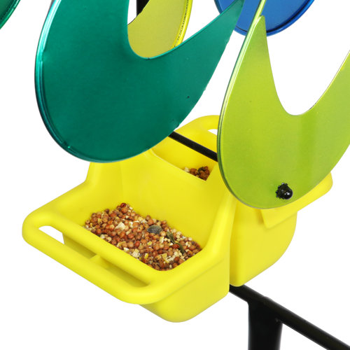 Exhart Coney Island Hand Painted Ferris Feeder Bird Feeder and Spinner ...