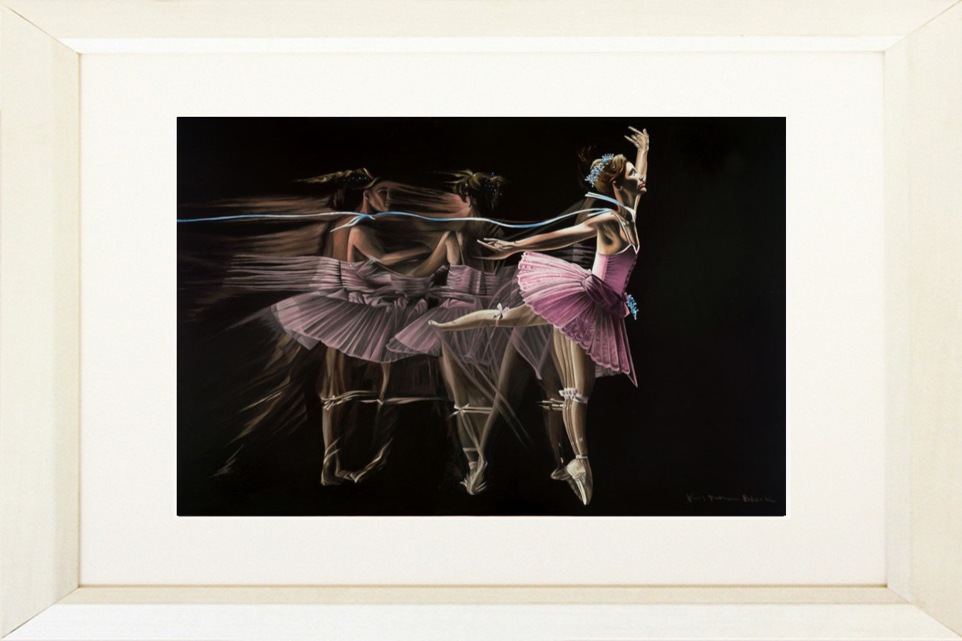 Buy Art For Less Elegance 3 Ballerina Twirling On One Foot Pink Tutu by ...