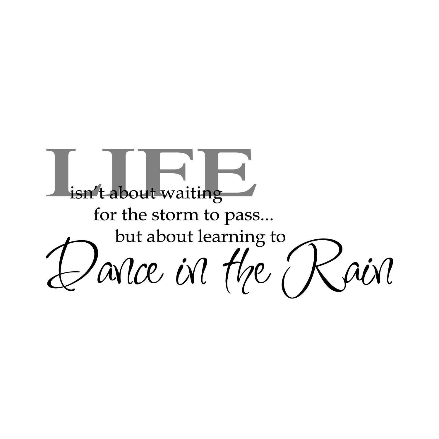 Life Isnt About Waiting For The Storm To Pass Its Learning Dance In ...