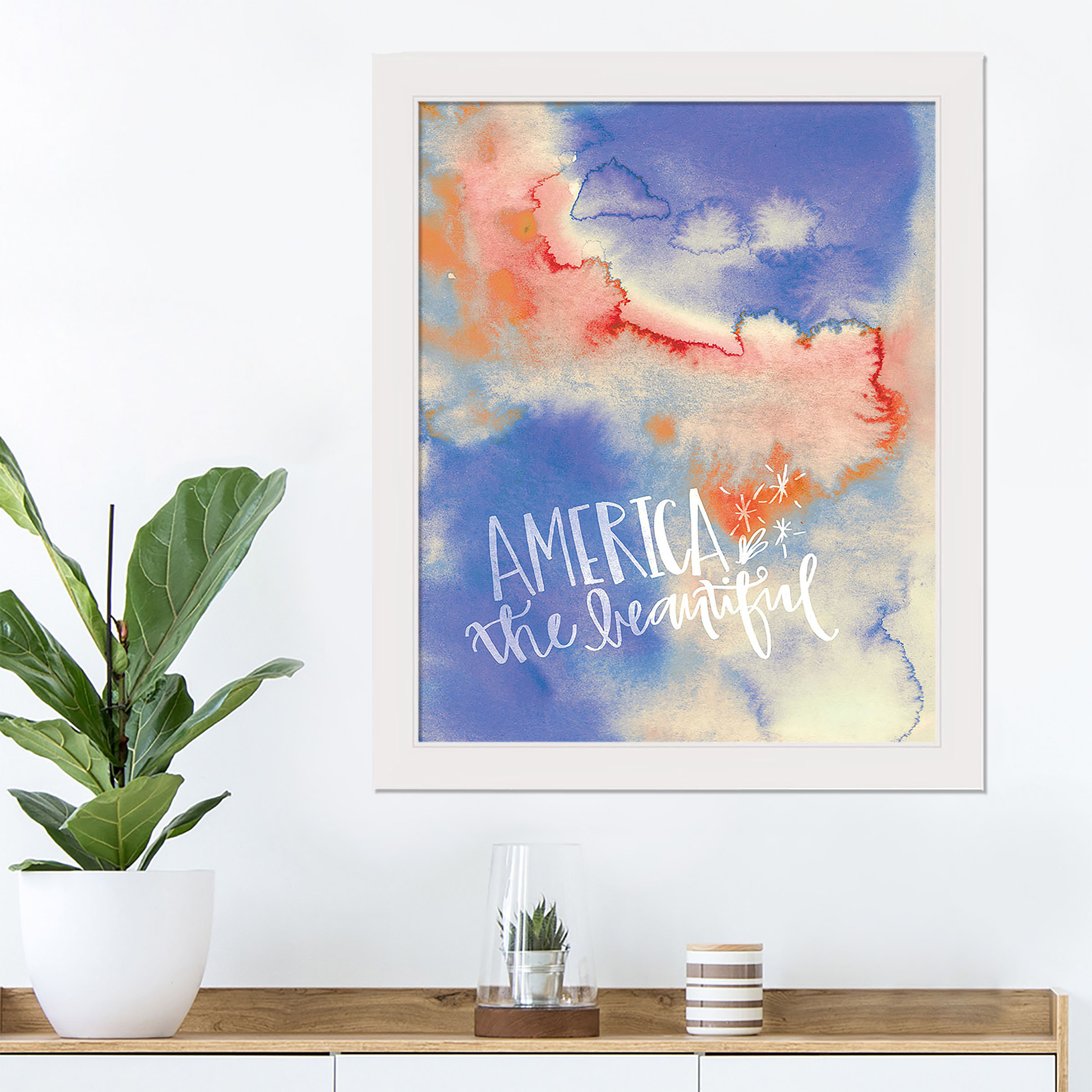 Ivy Bronx America The Beautiful - Picture Frame Graphic Art | Wayfair