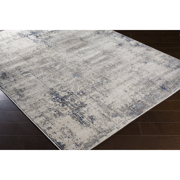 Trent Austin Design® Jemison Performance Ivory/Navy Rug & Reviews | Wayfair