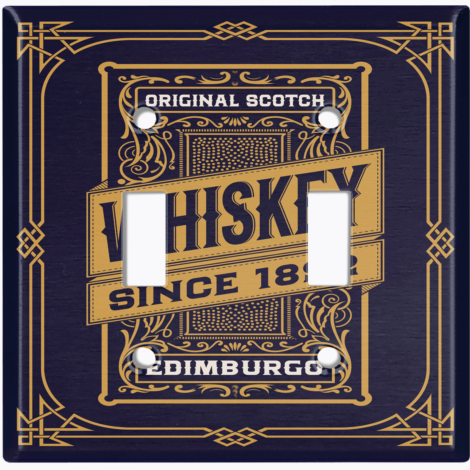 WorldAcc Scotch 2-Gang Toggle Light Switch Wall Plate | Wayfair