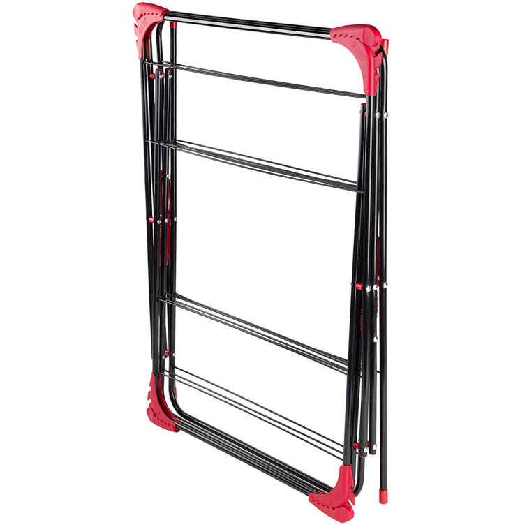 Rebrilliant 3 Tier Airer Laundry Rack Indoor Foldable Free-Standing ...