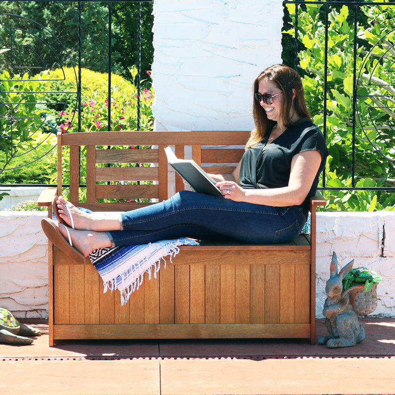 Rosecliff Heights Heinz Wood Outdoor Bench & Reviews | Wayfair