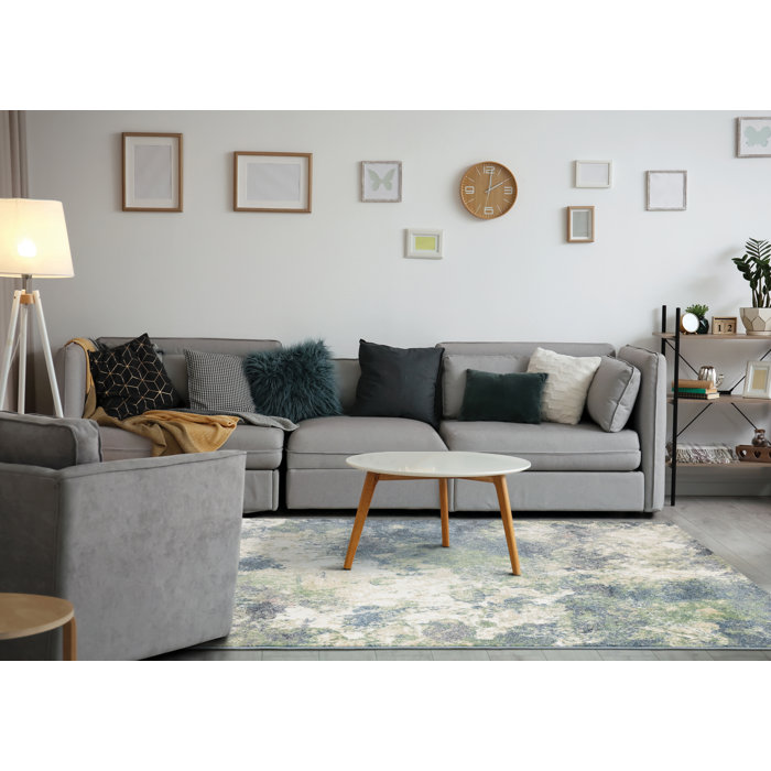 Novelle Home Dais Performance Blue/Green/Beige Rug & Reviews | Wayfair