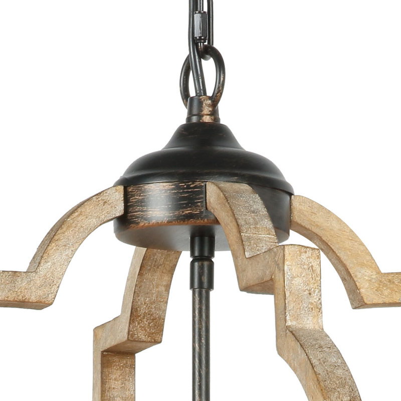 Ophelia & Co. Pollak 6 - Light Dimmable Lantern Geometric Chandelier ...