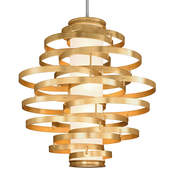 Corbett Lighting Vertigo 6 - Light Dimmable LED Geometric Chandelier ...