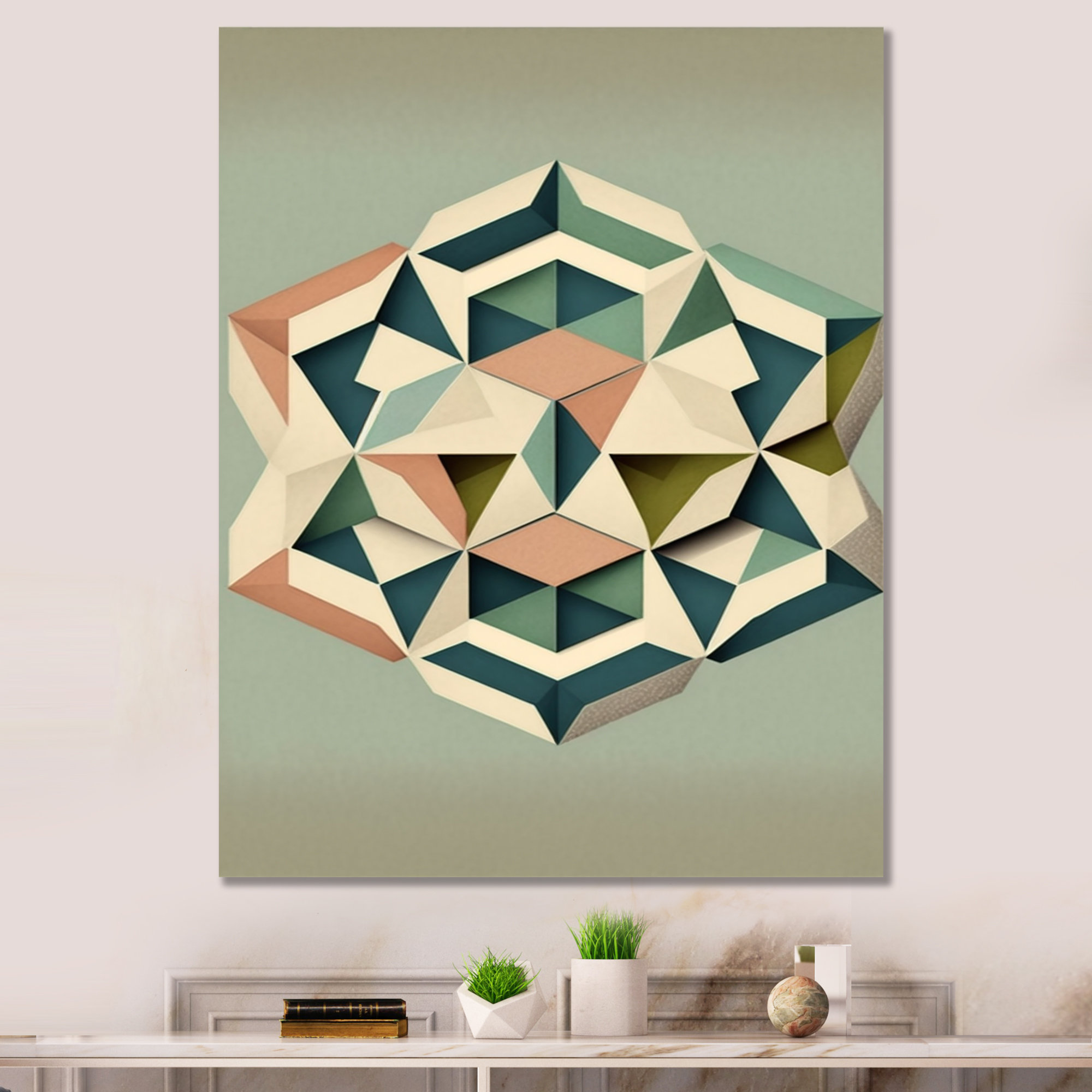 DesignArt Mid-century Retro Dimensions V Mid-Century Retro Dimensions V ...