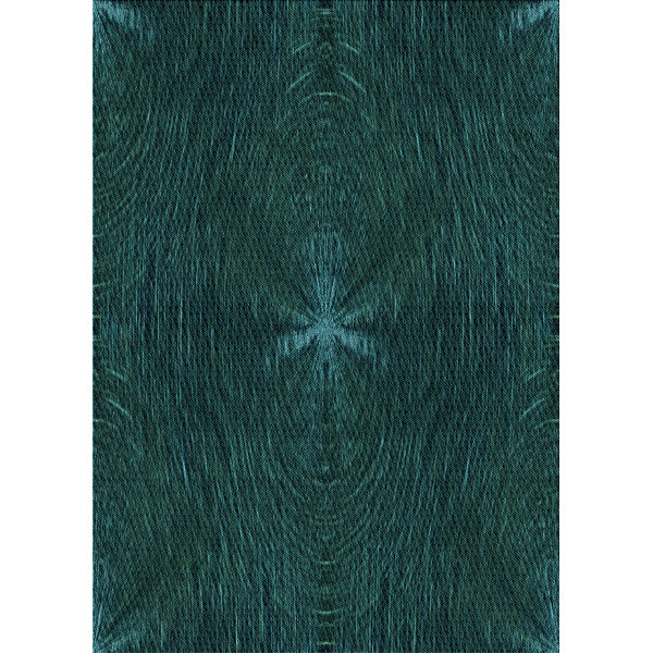 East Urban Home Abstract Wool Dark Green Area Rug | Wayfair