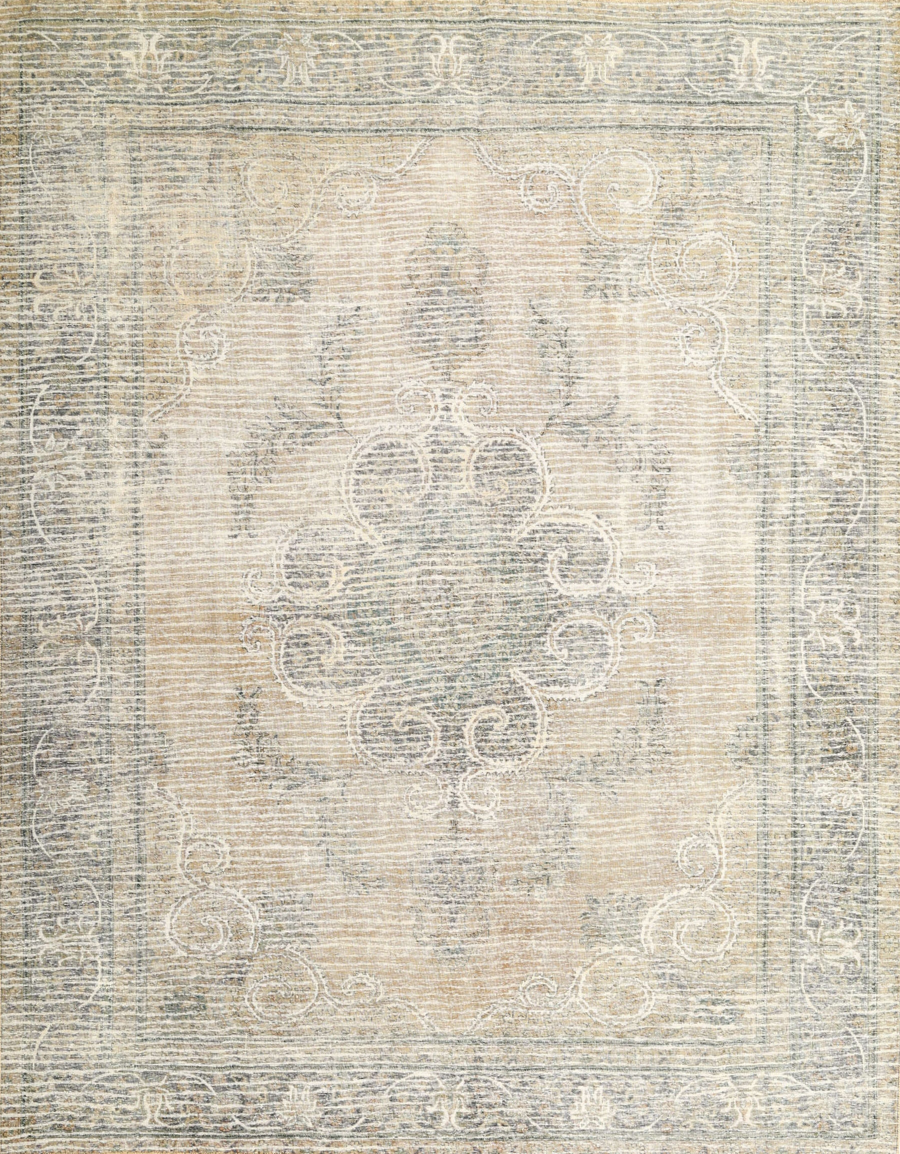One Allium Way® Oriental Wool Beige/Gray Area Rug | Wayfair