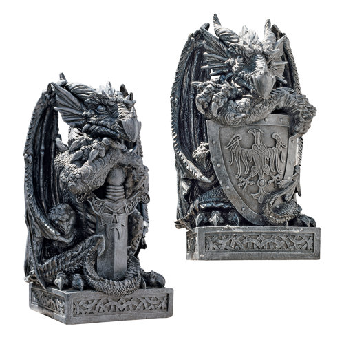 Design Toscano The Arthurian Dragon Sword and Shield Statue & Reviews ...