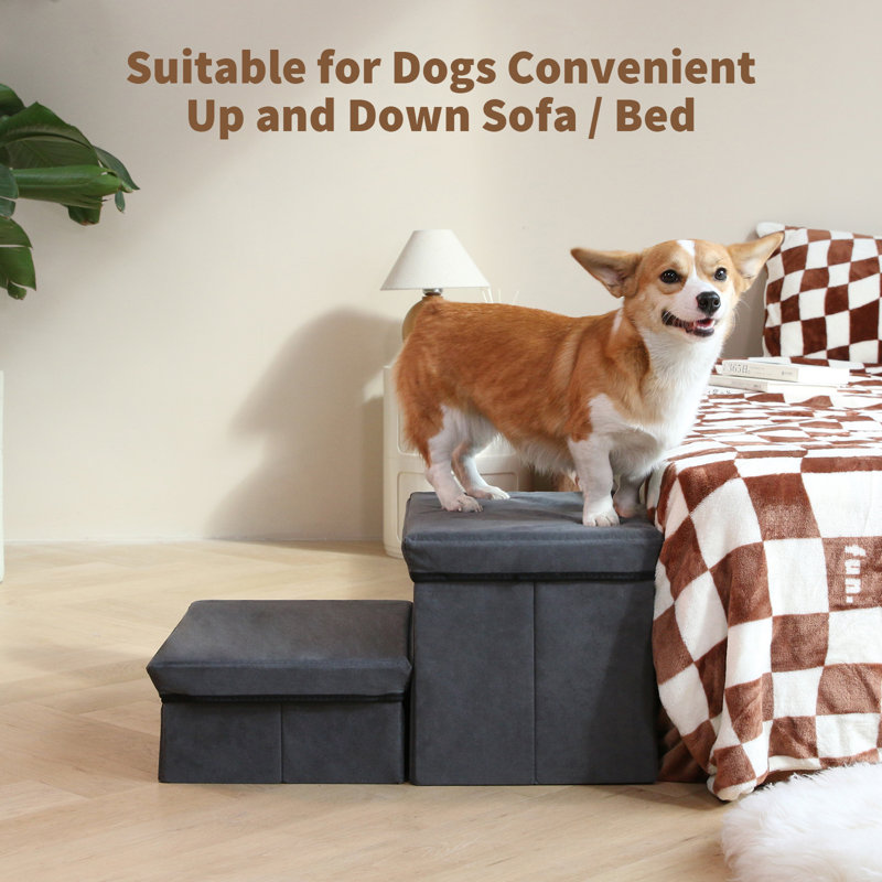 Tucker Murphy Pet™ Pet Stairs Step Ramp Folding Storage Stepper Pet ...