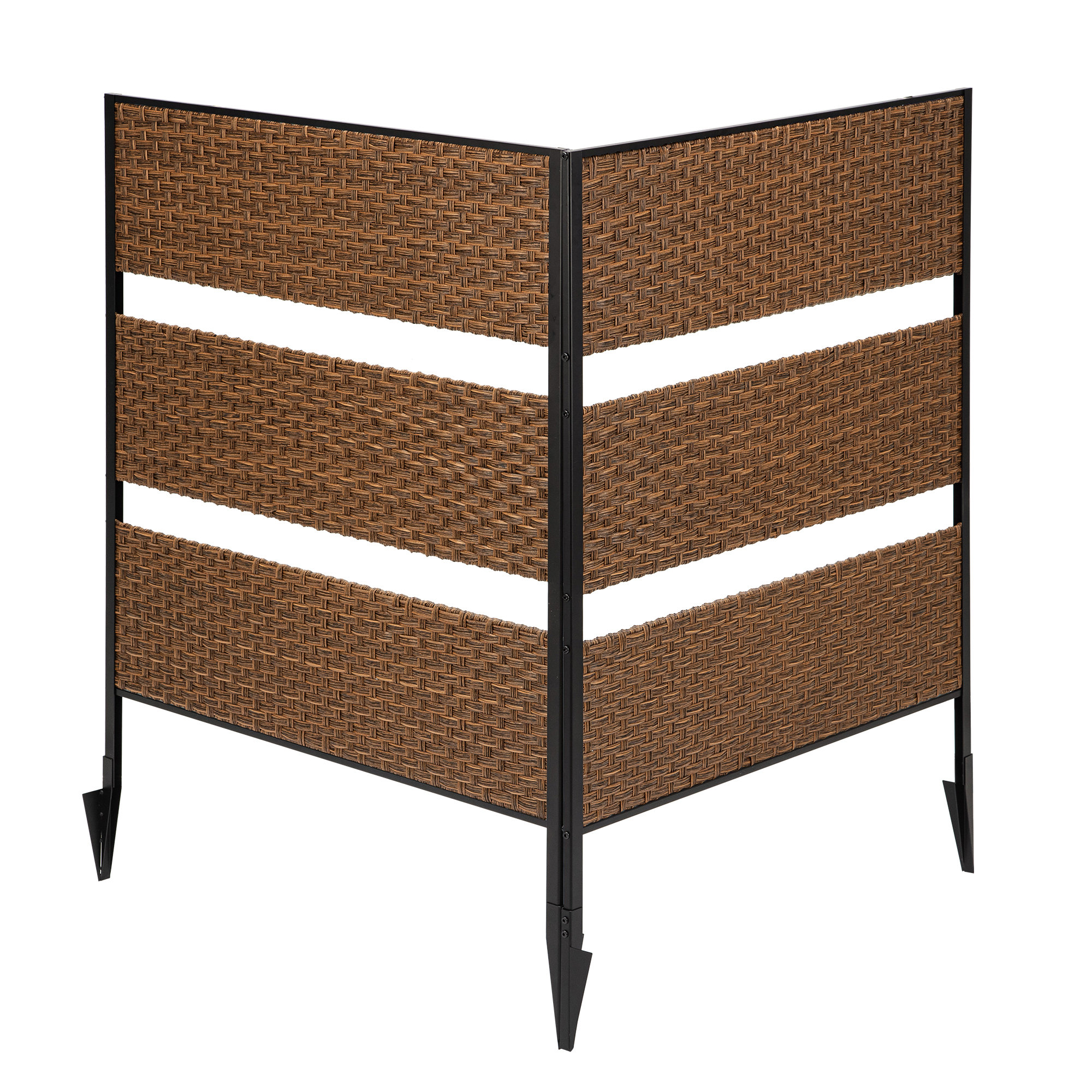 gaomon 3 ft. H x 3 ft. W Rattan Fencing | Wayfair