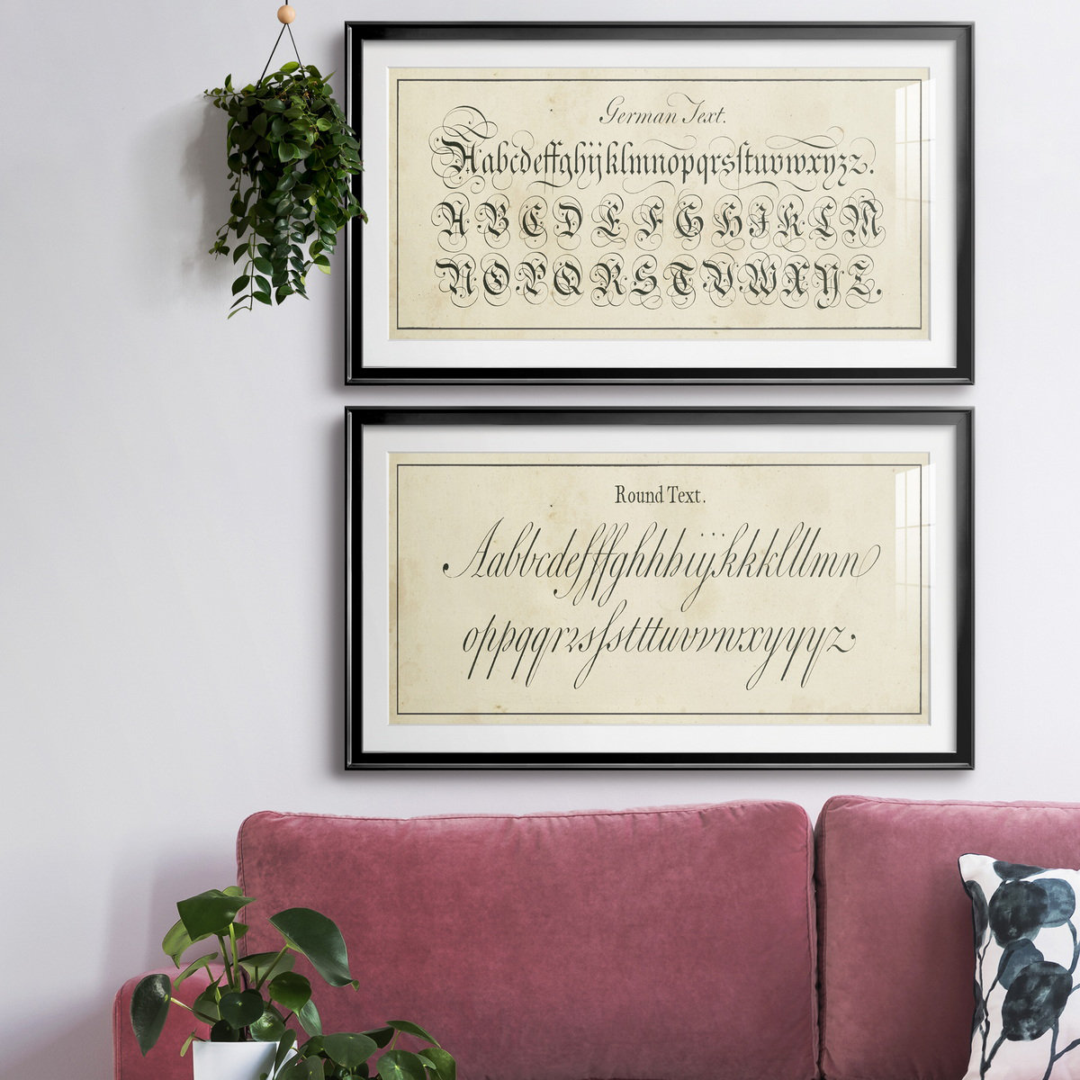 Red Barrel Studio® Manuscript Sampler I - 2 Piece Picture Frame Textual ...