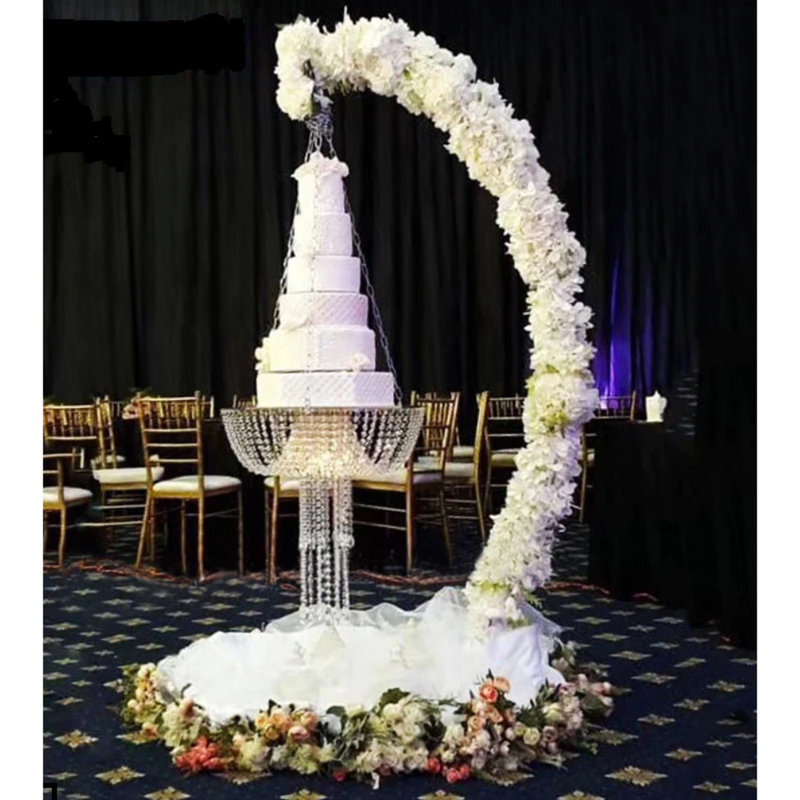 Rosdorf Park Gracianna 7Ft Suspended Wedding Cake Swing Stand Arch ...
