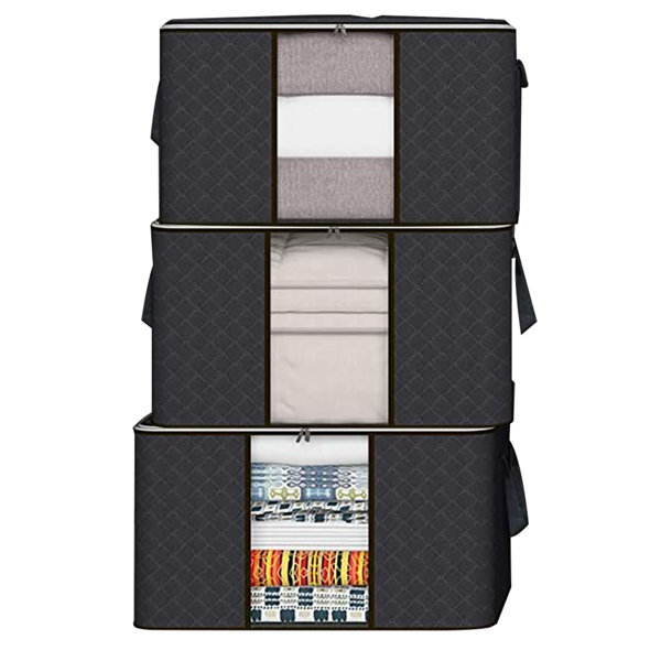 Rebrilliant Fabric Underbed Storage Set | Wayfair
