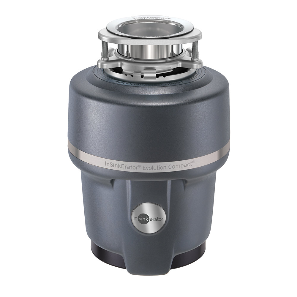 InSinkErator Evolution Compact 3/4 HP Continuous Feed Garbage Disposal ...