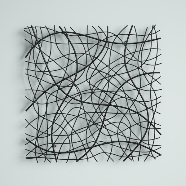 Mercury Row® Abstract Square Metal Wall Décor & Reviews | Wayfair