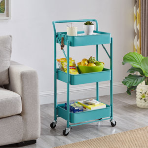 POPLARBOX Foldable Rolling Utility Cart & Reviews | Wayfair