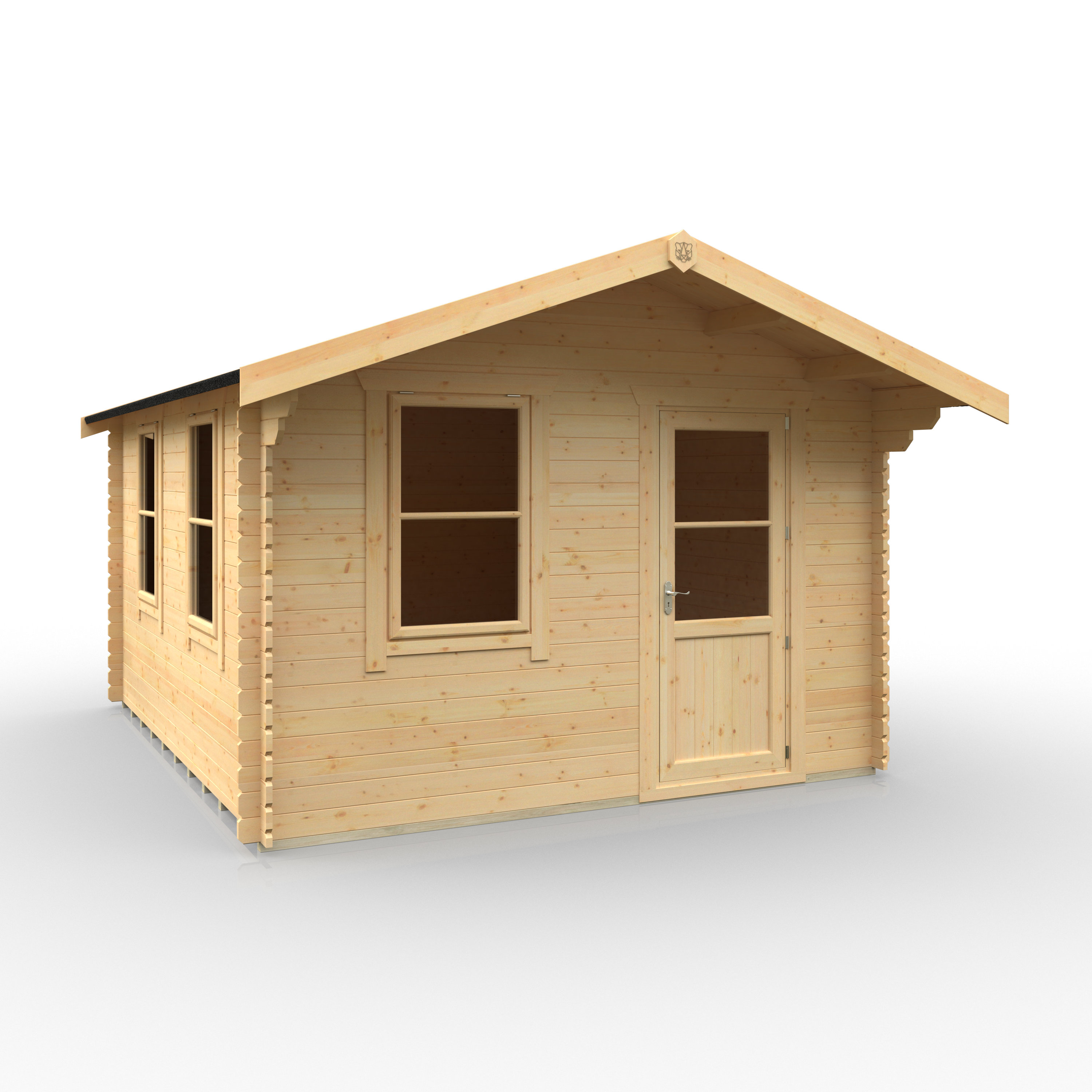Tiger Sheds The Caspian Tongue & Groove Log Cabin 14x12w | Wayfair.co.uk