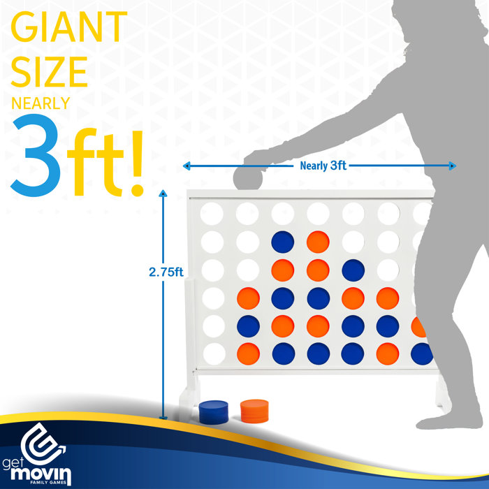 GetMovin' Family Games 4-in-a-Row Giant Games & Reviews | Wayfair