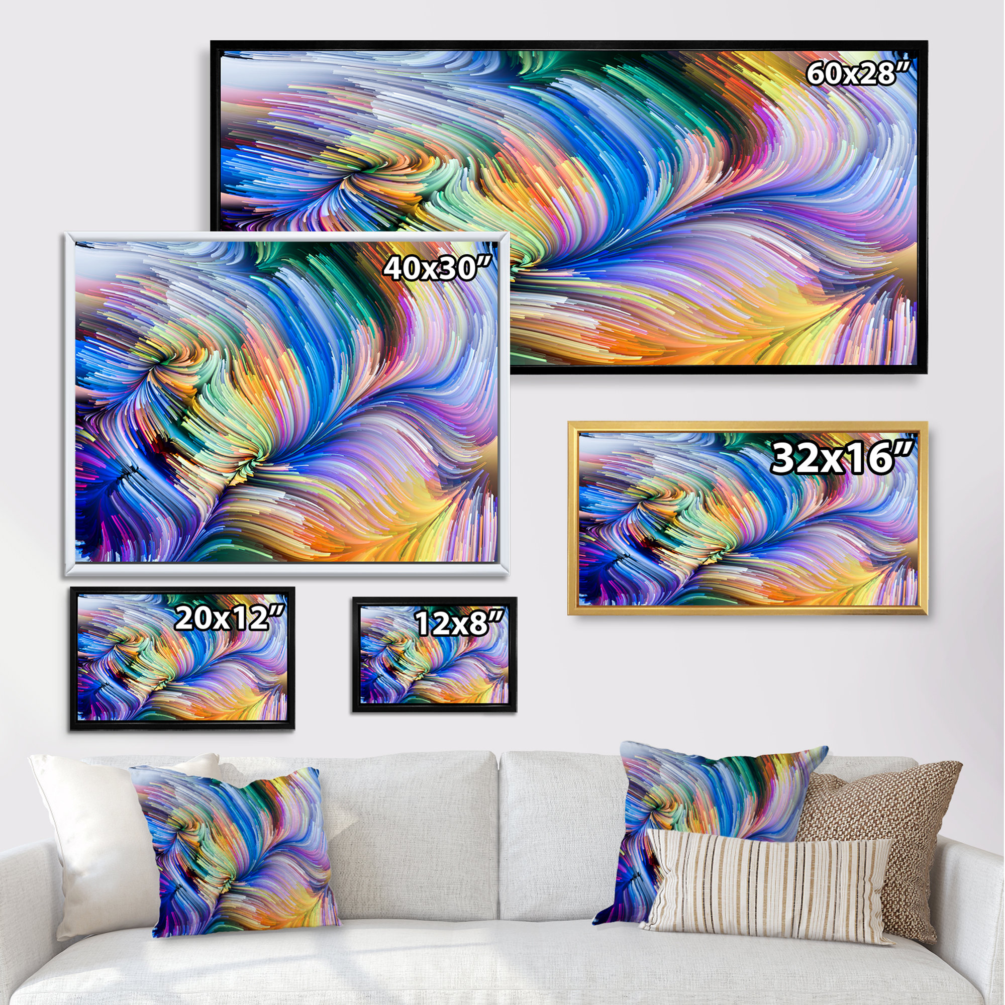 Wrought Studio Living Liquid Art II - Graphic Art on | Wayfair