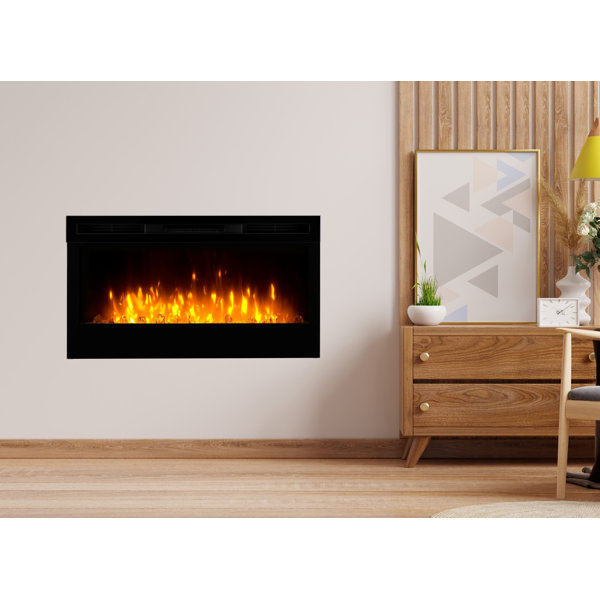 Dimplex Prism Optiflame Wall Fire, Linear Electric Fireplace, recess or ...