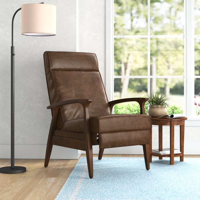 Wade Logan® Amidala Vegan Leather Recliner & Reviews | Wayfair