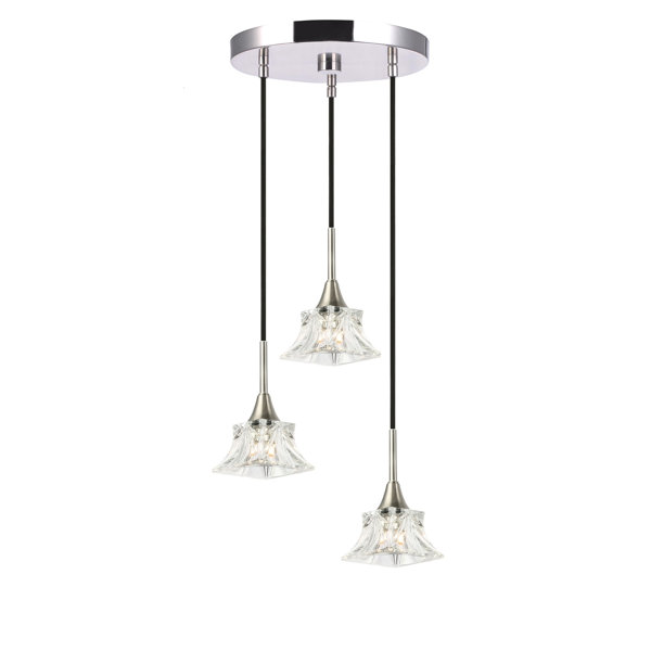 House of Hampton® Angeline 3 - Light Cluster Geometric Pendant | Wayfair