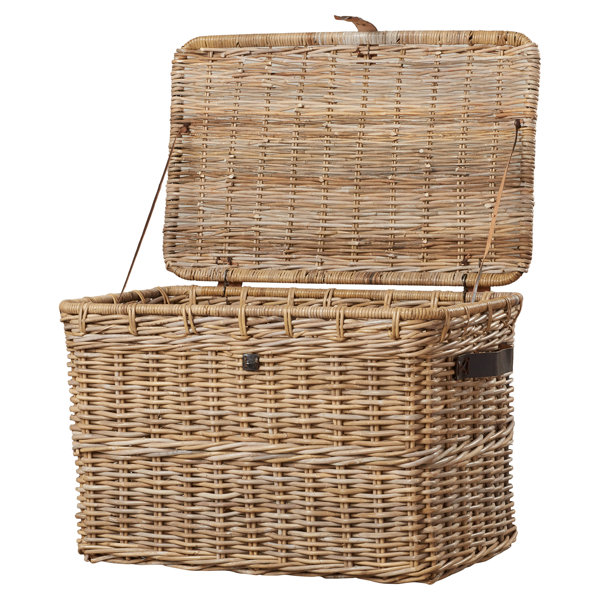 Bay Isle Home Whyte Wicker Trunk & Reviews | Wayfair