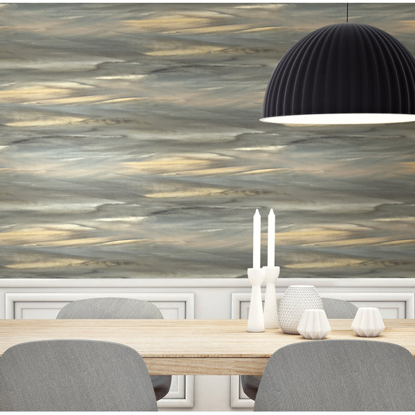 Wrought Studio Nyah Abstract Wallpaper | Wayfair