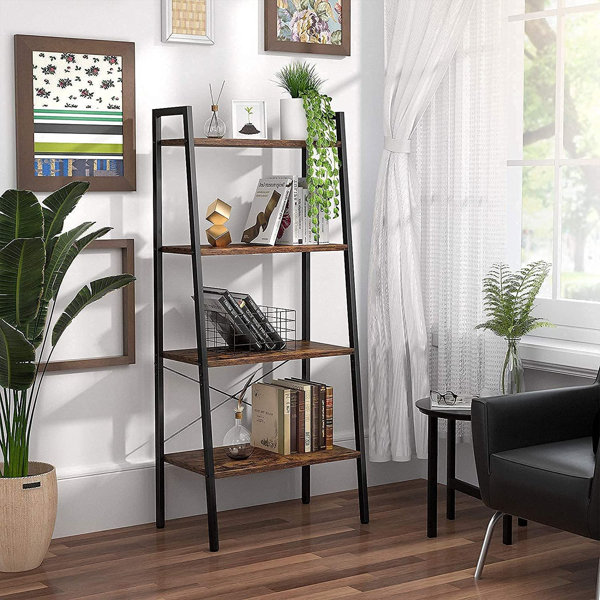 17 Stories Yuliyan 54.7'' H x 22'' W Steel Ladder Bookcase - Wayfair Canada