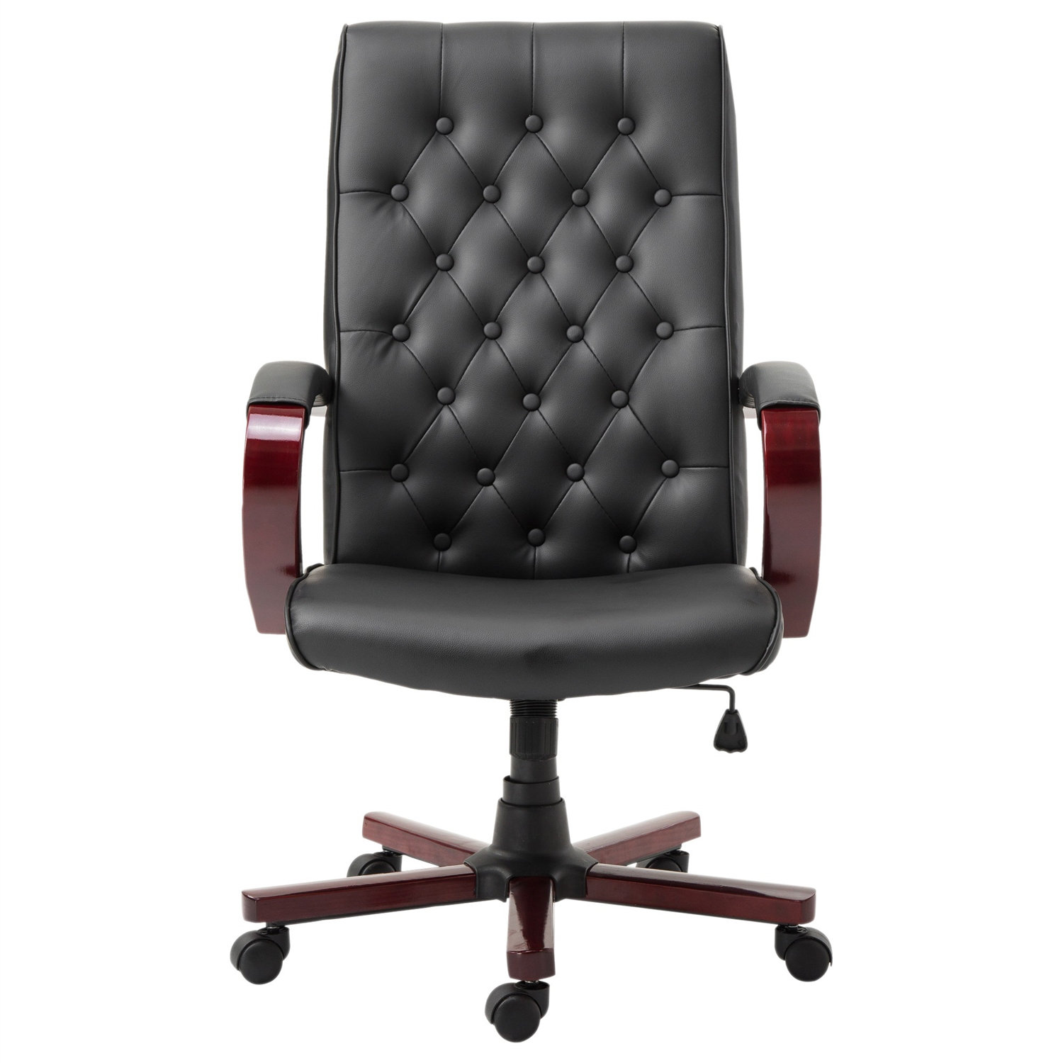 Hokku Designs Arola Wooden Hight Back Executive Chair | Wayfair