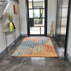 Trent Austin Design® Leonidas Performance Blue/Orange Rug & Reviews ...