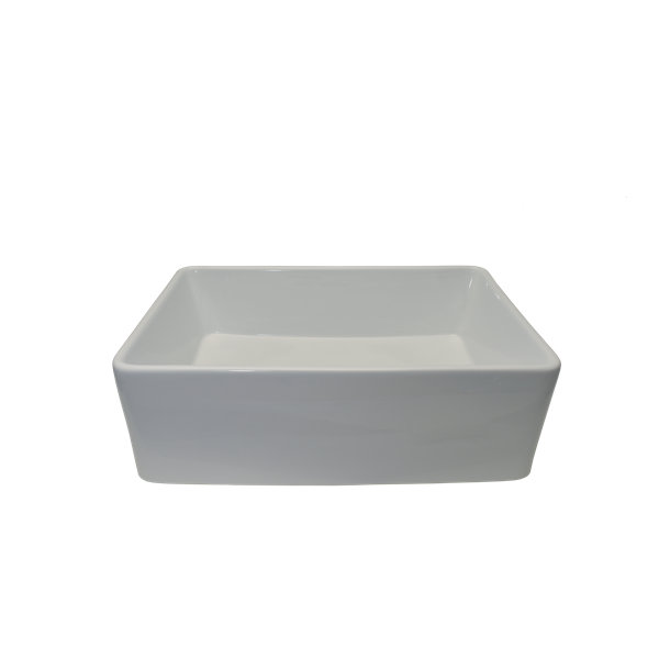Alpha International 18'' W Single Bowl Fireclay Farmhouse Kitchen Sink ...