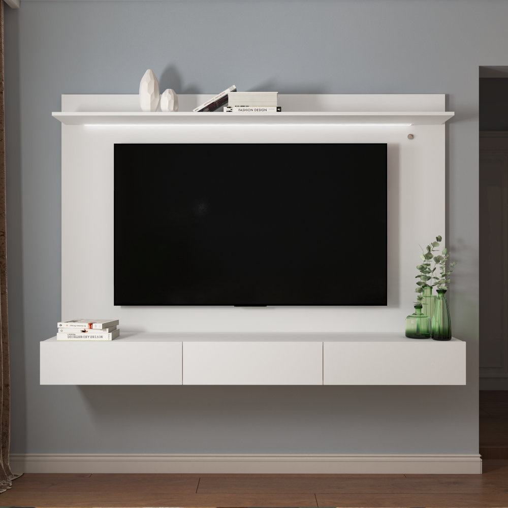 Latitude Run® Benne Floating Entertainment Center, Floating TV Stand ...