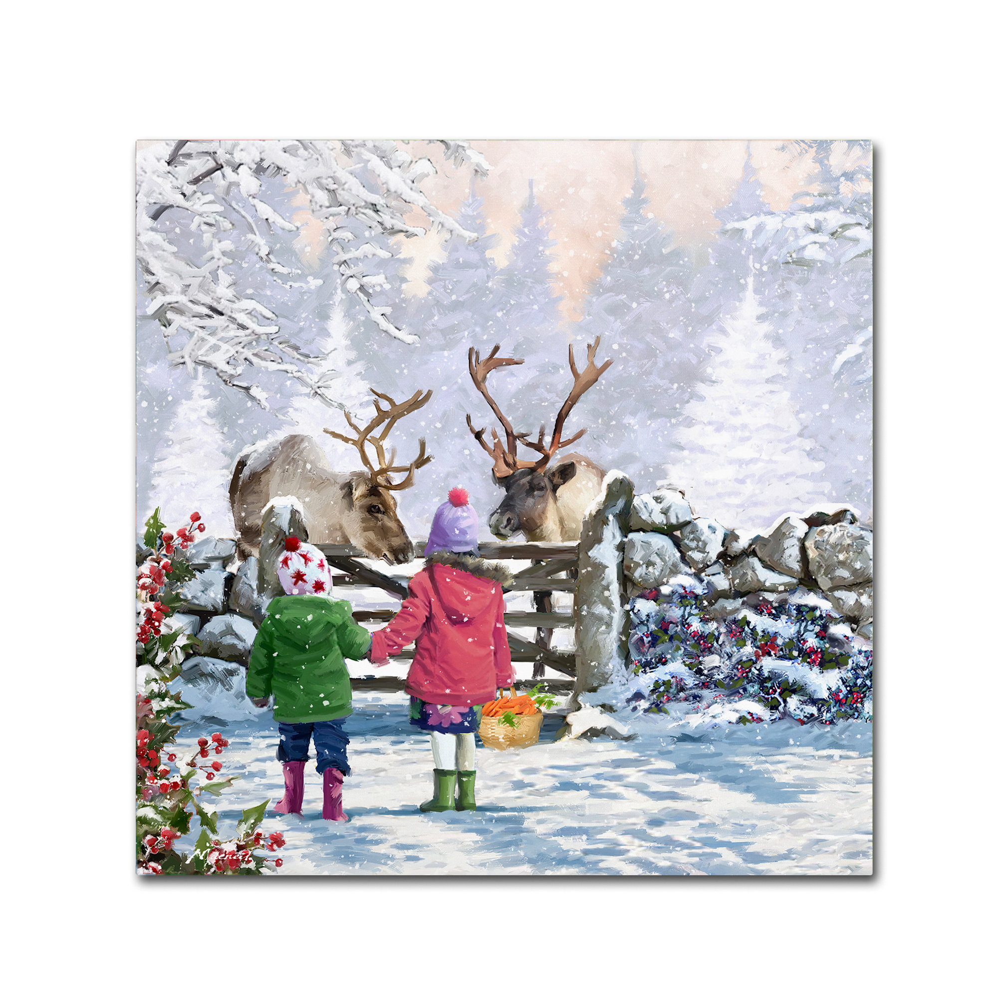 Trademark Art The Macneil Studio Reindeer Pair by The Macneil Studio ...