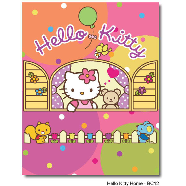 Boeing Carpet GmbH Hello Kitty Pink/Orange/Yellow Area Rug | Wayfair.co.uk
